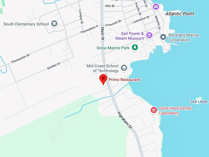 16. primo restaurant map