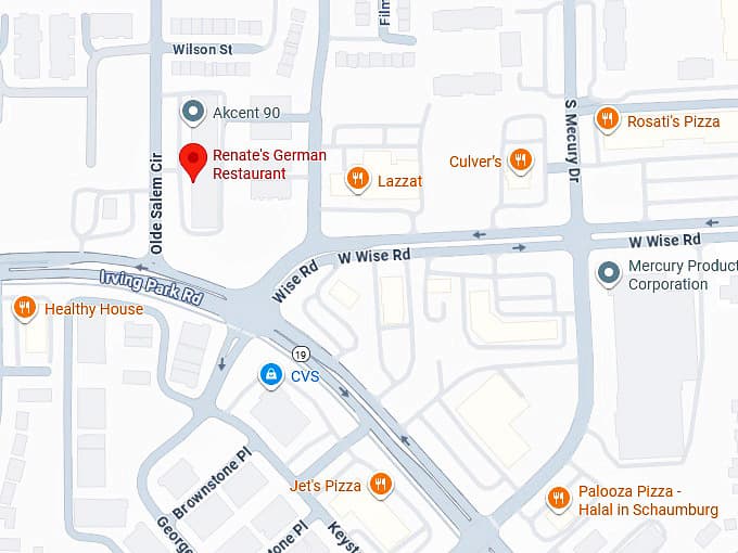 16. renate's german restaurant map