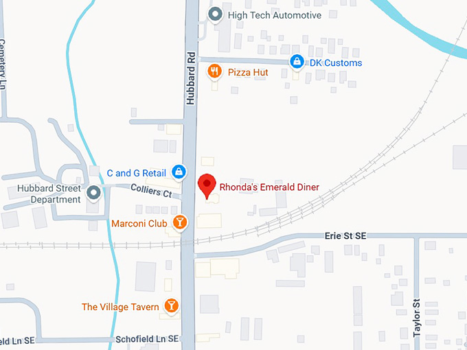 16. rhonda's emerald diner map