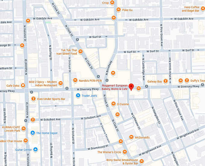 16. roggenart european bakery, bistro & cafe map