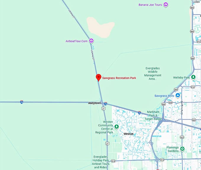 16. sawgrass recreation park map