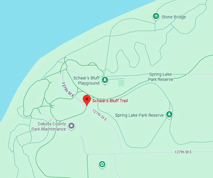 16. schaar's bluff trail map