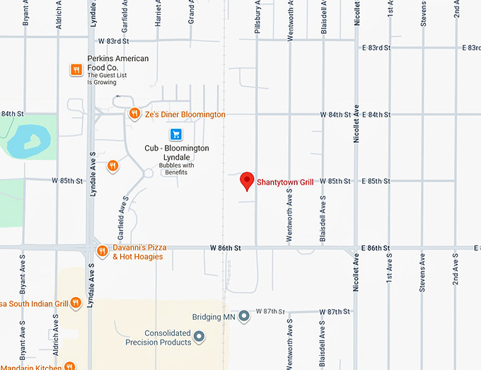 16. shantytown grill map