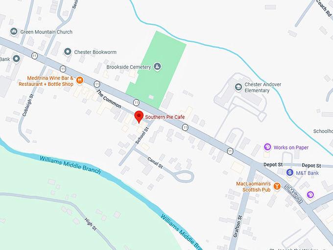 16. southern pie cafe map