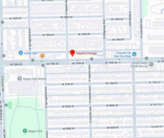 16. taquitos chicago map