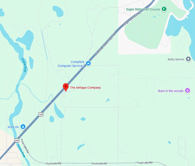 16. the antique company map