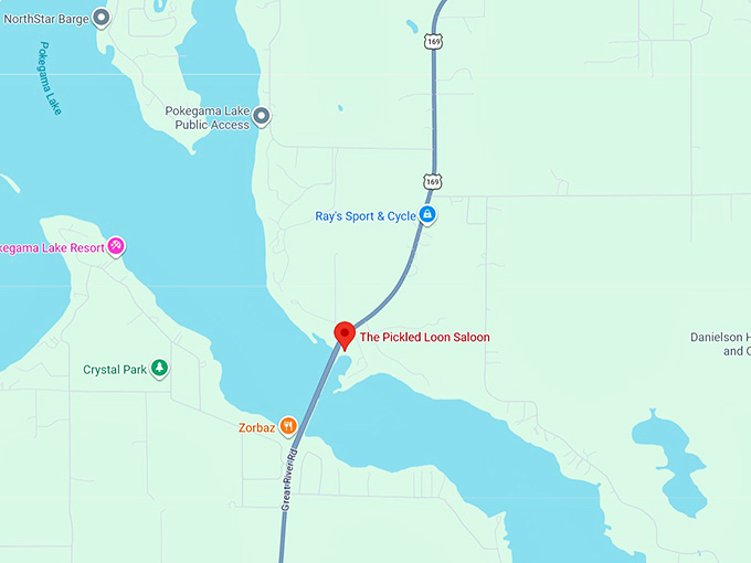 16. the pickled loon saloon map
