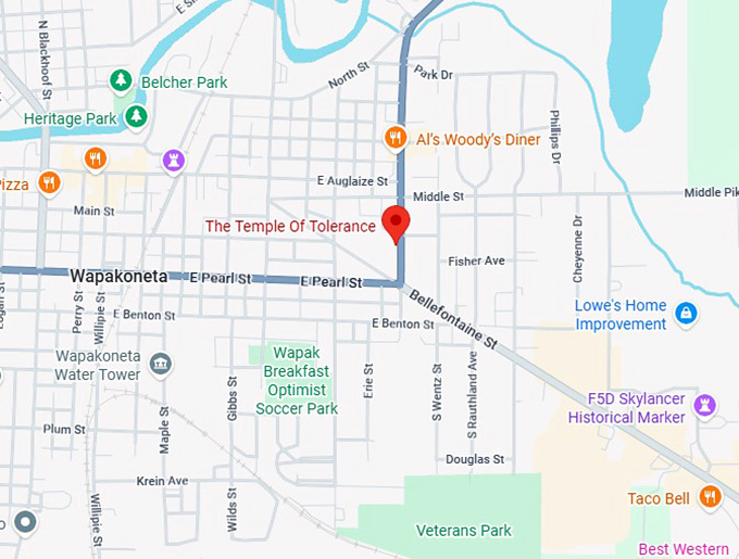 16. the temple of tolerance map