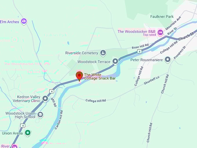 16. the white cottage snack bar map