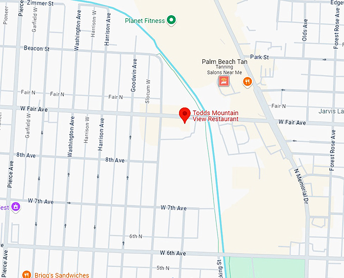 16. todds mountain view restaurant map