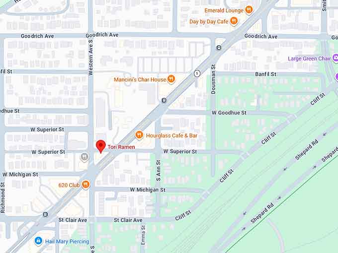 16. tori ramen (603 7th st w, st paul, mn 55102) map