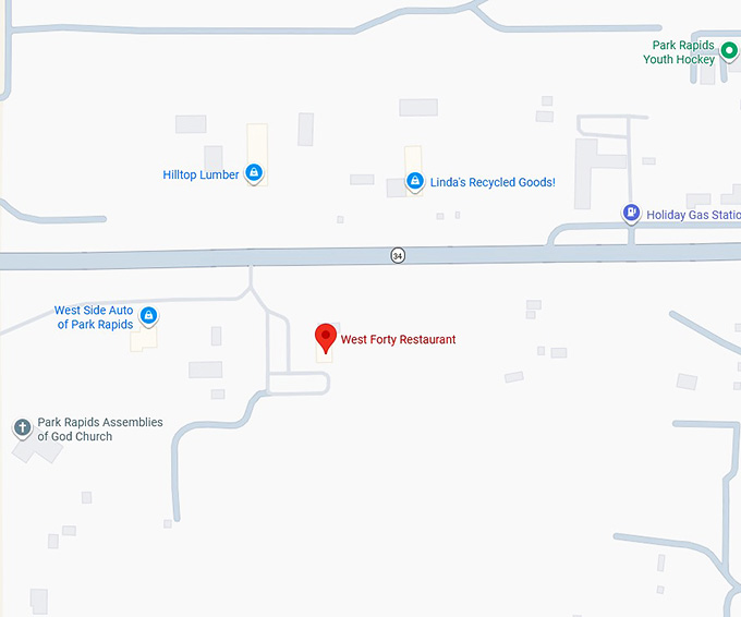 16. west forty restaurant map