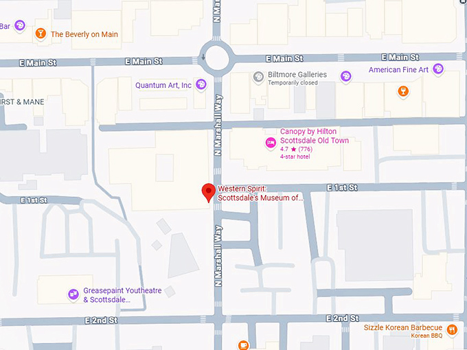 16. western spirit scottsdale&rsquo;s museum of the west map