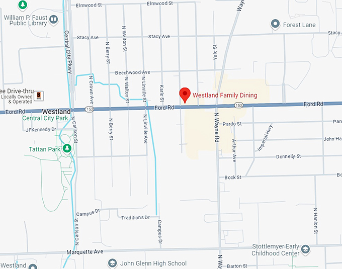 16. westland family dining map