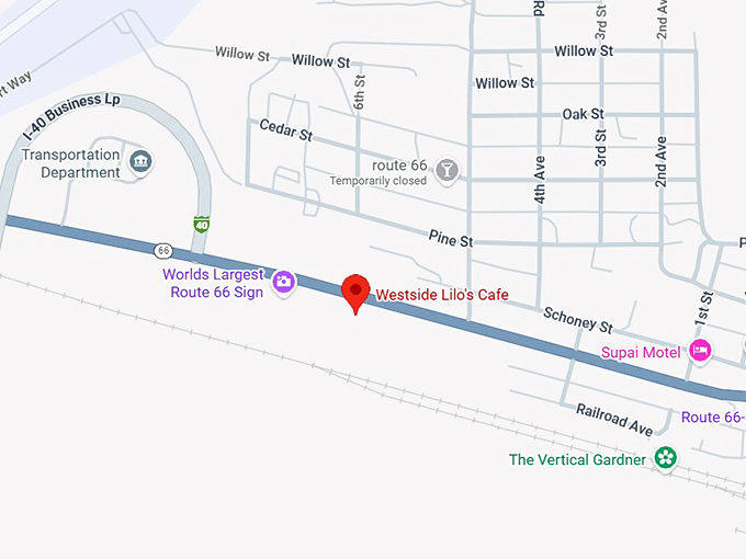 16. westside lilo's cafe map