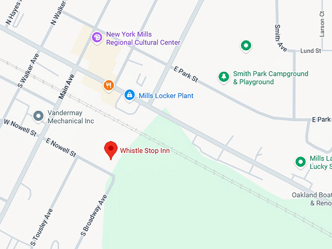 16. whistle stop inn map