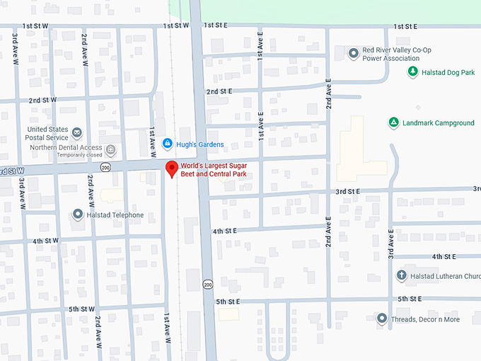 16. world's largest sugar beet and central park map