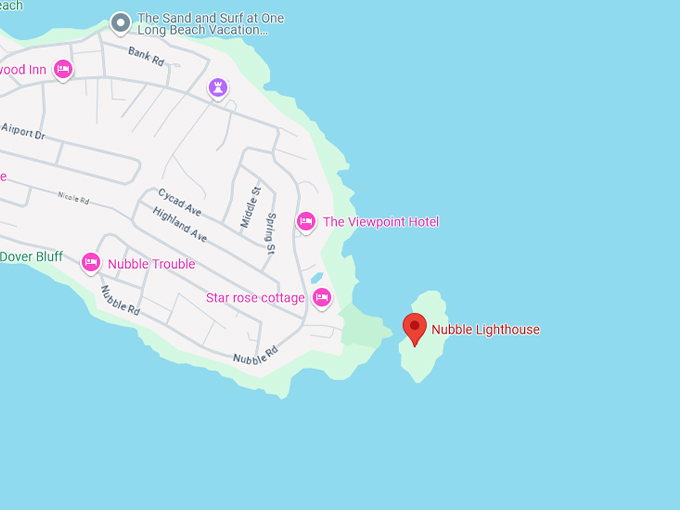 16. cape neddick nubble map