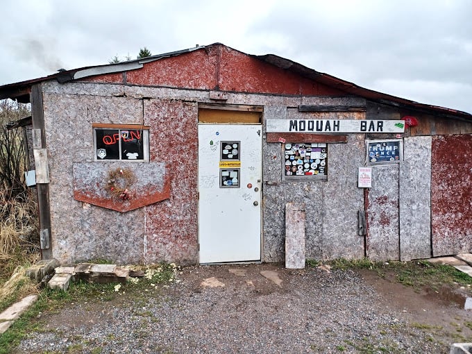 Held together by hope and plywood, this rustic shack is the Taj Mahal of dive bars. Moquah's finest watering hole!