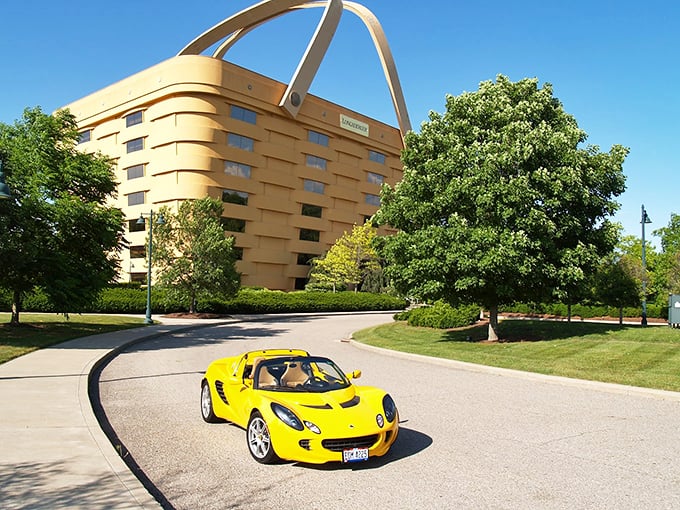 Honey, I shrunk the office workers! This colossal woven wonder in Newark, Ohio, isn't your grandma's picnic basket. It's a seven-story architectural marvel that once housed the Longaberger Company. Talk about thinking outside the box &ndash; or should I say, inside the basket? 