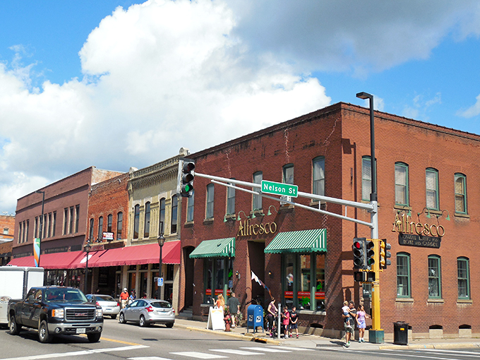 Brick-clad charm on every corner! Stillwater's Main Street is like a time machine with better coffee and Wi-Fi.