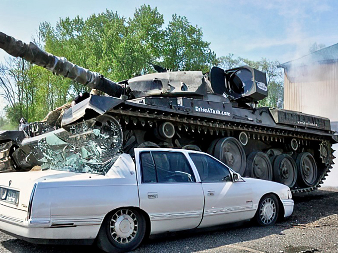 From "Saving Private Ryan" to saving your sanity. Nothing says stress relief like 60 tons of rolling thunder.