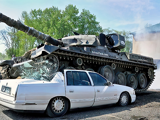 From "Saving Private Ryan" to saving your sanity. Nothing says stress relief like 60 tons of rolling thunder.