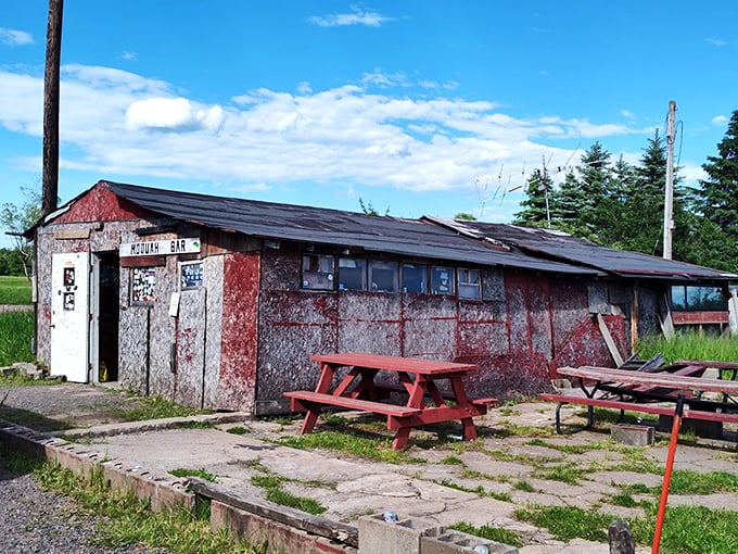 Where "fixer-upper" meets "hidden gem." This weathered wonder proves great drinks don't need fancy digs to shine.