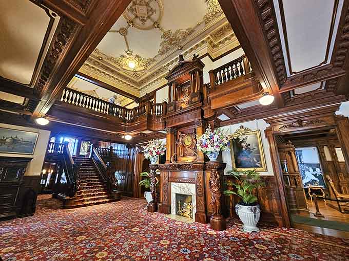 Step inside and prepare for woodwork so fancy it'll make your living room jealous.