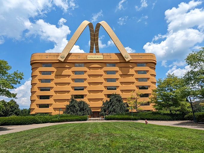 Forget bringing your lunch to work &ndash; at the Longaberger Basket Building, you are the lunch! This 180,000-square-foot basket-shaped edifice takes 'corporate culture' to new heights. It's like someone said, "Let's make our logo life-sized," and then got carried away.