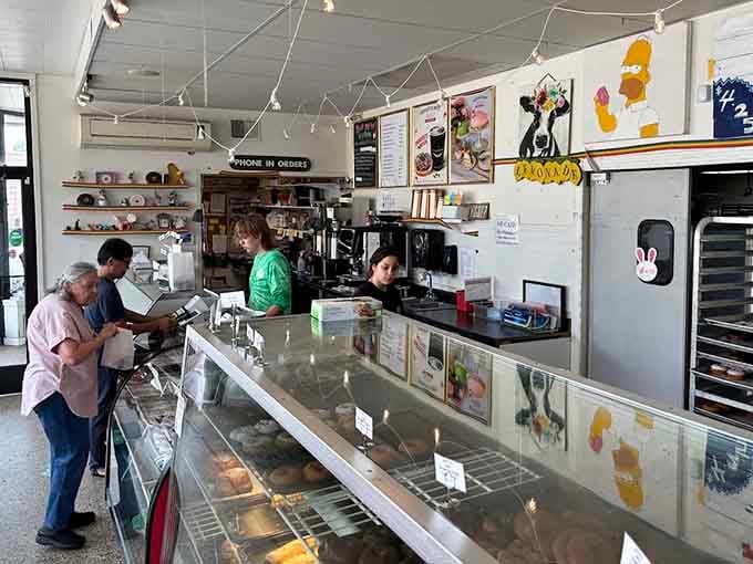Inside A Baker's Wife, the clean lines and bright space let the pastries do all the talking they need to do.