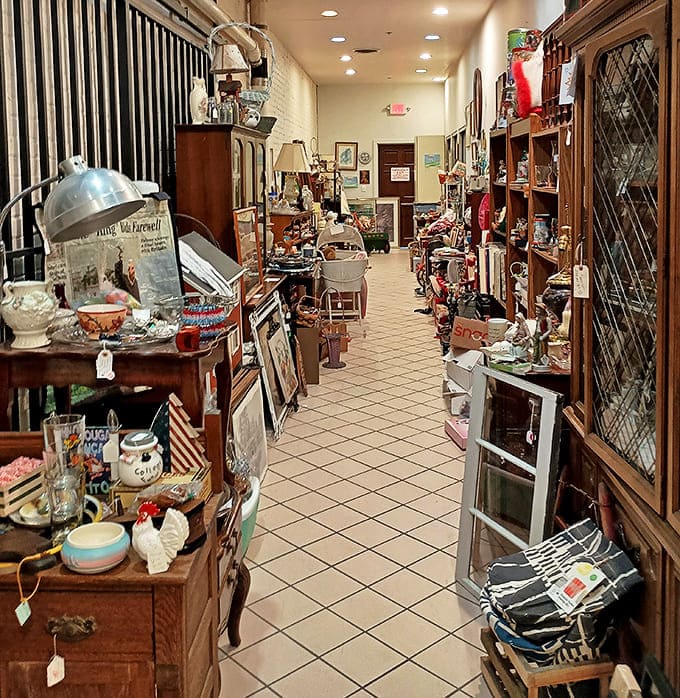 Walking this aisle feels like strolling through America's collective attic &ndash; each shelf a different decade, each item whispering, "Remember when?"