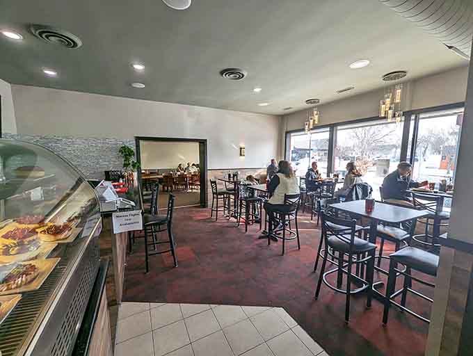 Clean, comfortable, and unpretentious, this dining room has witnessed countless burrito conquests and satisfied sighs.