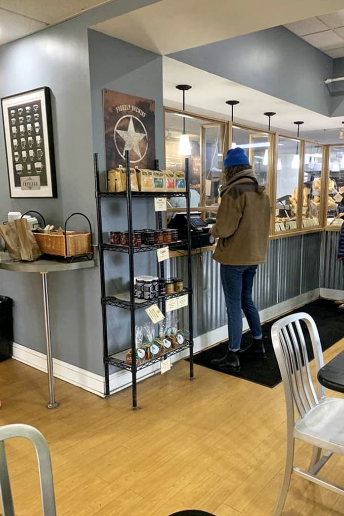 Clean lines and cozy vibes create the perfect backdrop for serious pastry consumption and zero judgment.