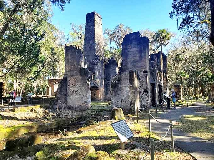Standing tall after nearly two centuries, these sugar mill ruins whisper stories of Florida's tumultuous past.