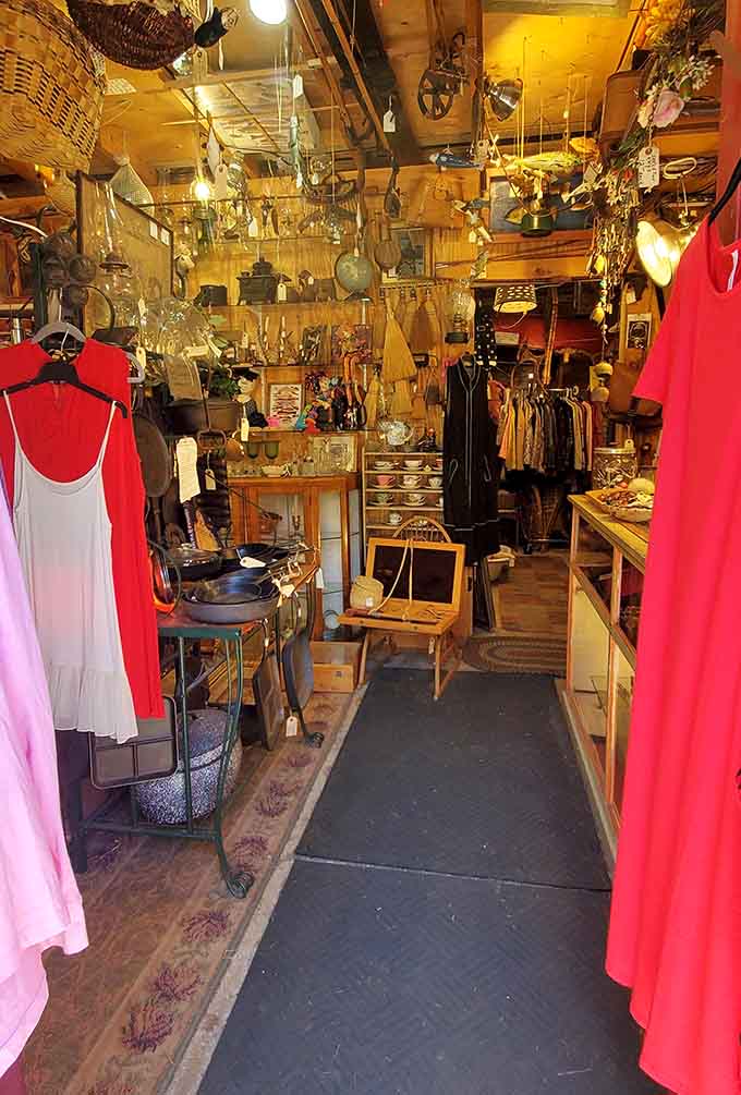 Inside, every surface tells a story, and the ceiling might just be the most entertaining part of the whole experience.