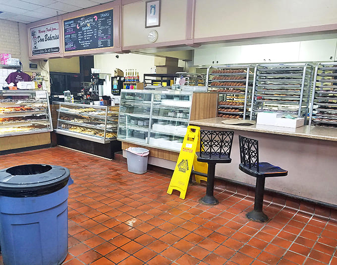 Inside: Terra cotta tiles and no-nonsense display cases &ndash; this isn't about Instagram aesthetics, folks. It's about what's behind that glass.