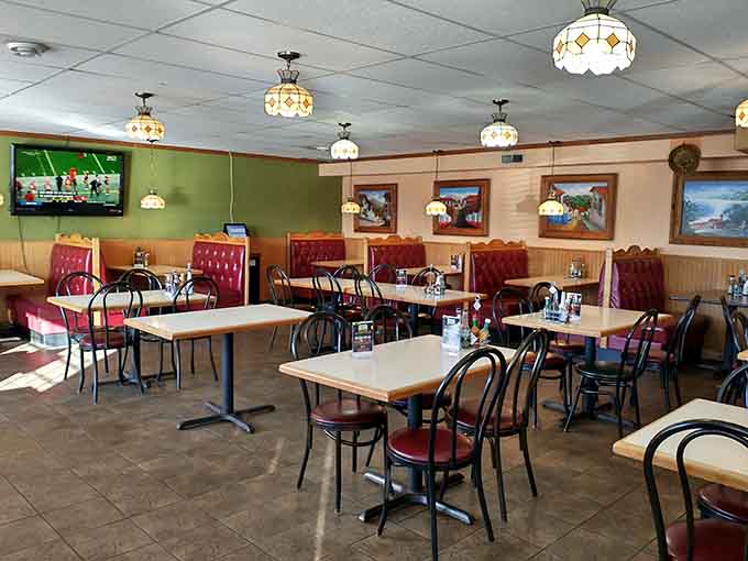 Cozy booths and warm lighting create the perfect setting for a Mexican feast that'll have you loosening your belt.