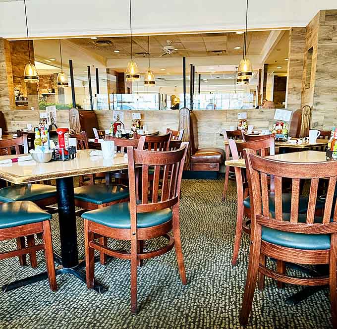 Step inside to discover a welcoming dining room where comfort meets style and hungry people meet happiness.