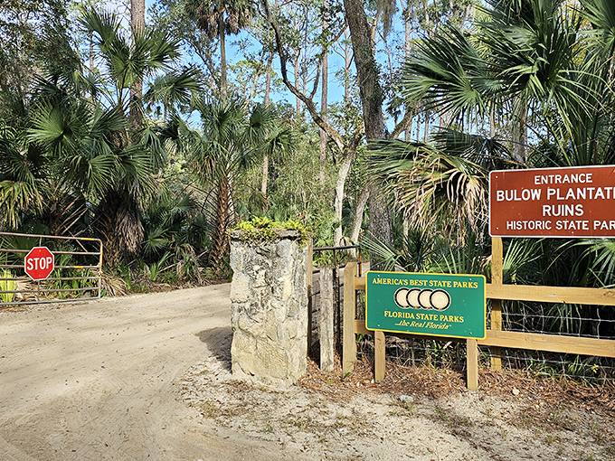 First impressions matter! This welcoming entrance beckons visitors into a world where nature and history dance together in perfect harmony.