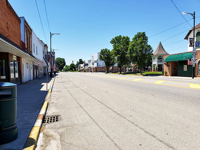 Main Street stretches invitingly through town, offering a perfect stroll where every shop window holds a potential discovery.