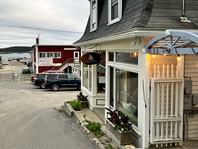 Fin & Fern offers harbor views and fresh seafood in a setting that balances coastal charm with culinary creativity.