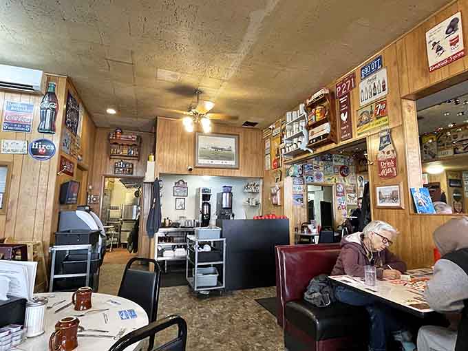 Step inside and you're transported to a simpler time when wood paneling was king and every wall told a story.