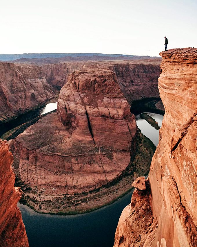 Nature's most spectacular U-turn: the Colorado River carved this masterpiece over millions of years, no GPS required.