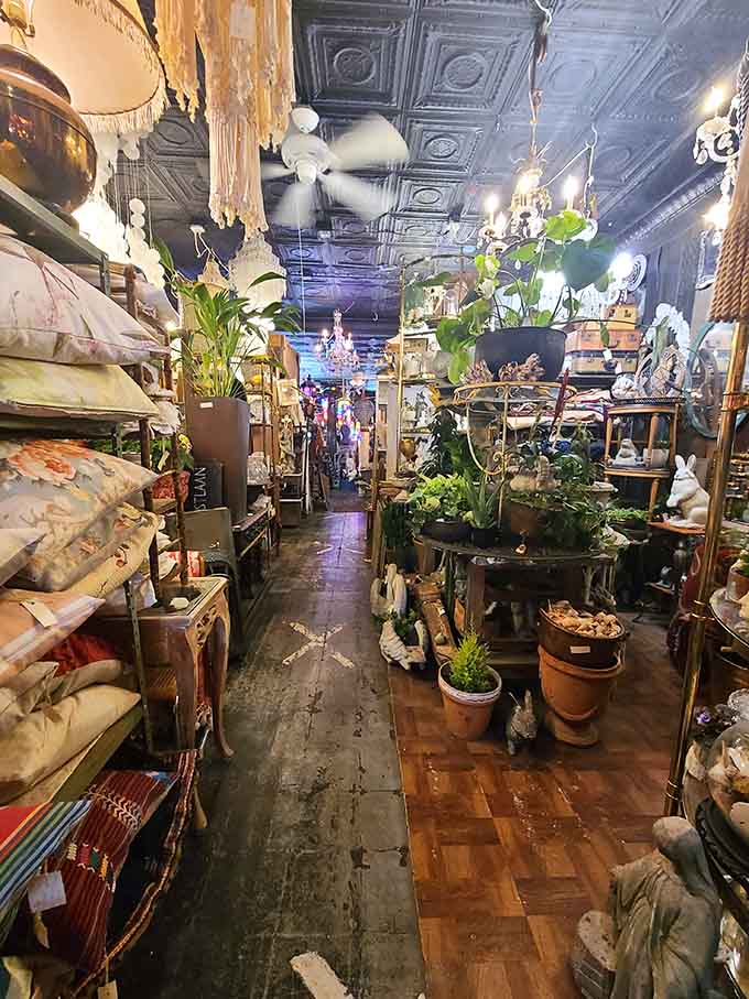 Step inside and your eyes need a moment to adjust to the sheer abundance of treasures stretching into the distance like an antique lover's fever dream.