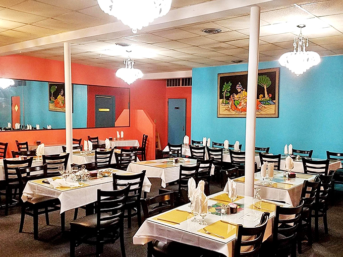 Step into a Bollywood set, minus the dance numbers! Tandoor's vibrant decor is like a warm hug from your most colorful aunt.
