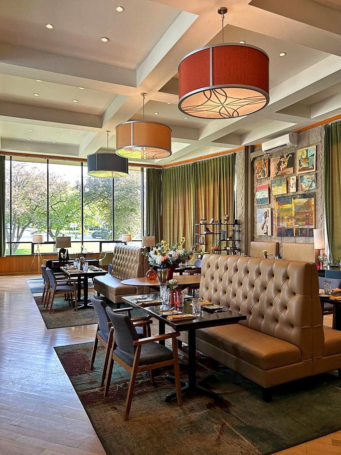 Step into a world where mid-century chic meets Vermont charm. This isn't just dinner; it's a feast for all senses.