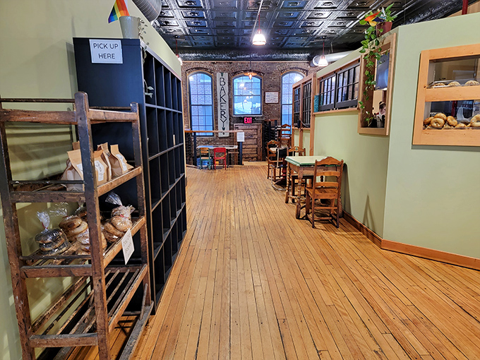 Warm wooden floors and exposed brick create that rare atmosphere where hipsters and grandparents feel equally at home.