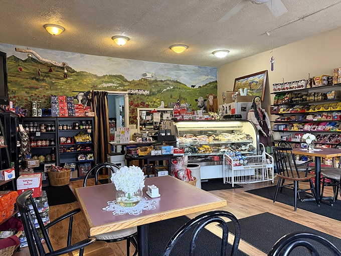 Step into a Polish time capsule where countryside murals and simple wooden tables set the stage for culinary magic.