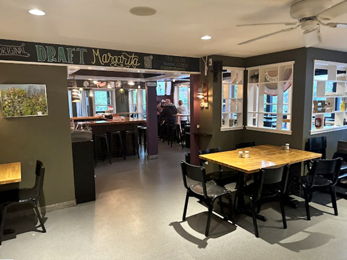 Step inside and feel the warmth wash over you. It's like your favorite aunt's kitchen, if your aunt was a gourmet chef with impeccable taste in decor.